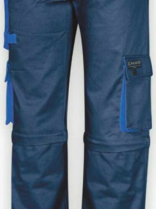 Fageo 525 Παντελόνι Εργασίας με Αφαιρούμενα Μπατζάκια Navy Μπλε ...